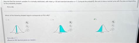 Solved Ssume That The Random Variable X Is Normally Chegg Com