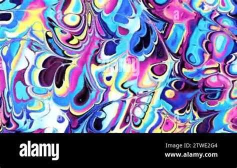 Moving Random Wavy Texture Psychedelic Animated Background Transform Abstract Curved Shapes