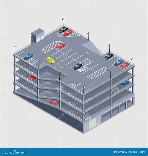 Multi Storey Car Park Vector Mesh 2d Model And Triangle Mosaic Icon 154350606