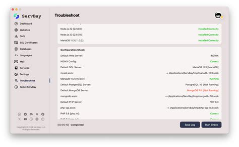 Using The Troubleshooting Tool Servbay Support Center