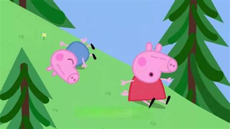小猪佩奇第9季续集 佩奇让乔治从山上滚下来 腾讯视频