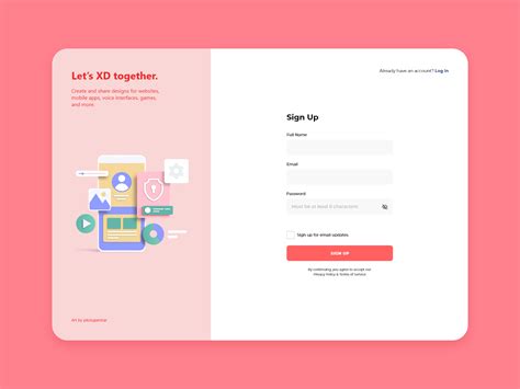 Adobe Xd Form Template
