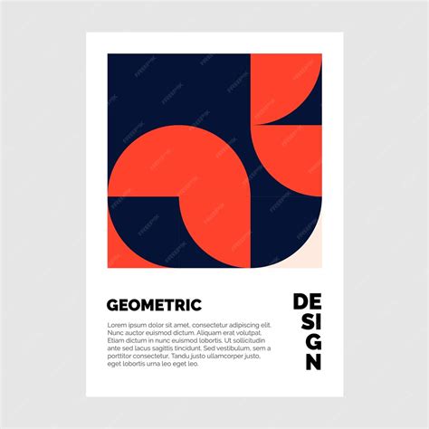 플랫 모자이크 브로셔 템플릿 무료 벡터