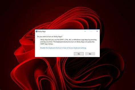 How To Enable Disable Sticky Keys In Windows 11