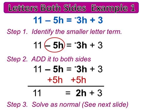 Variable On Both Sides Equations Passys World Of Mathematics