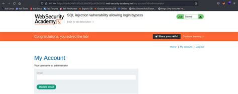 Lab Sql Injection Vulnerability Allowing Login Bypass Master H4ck3r Medium