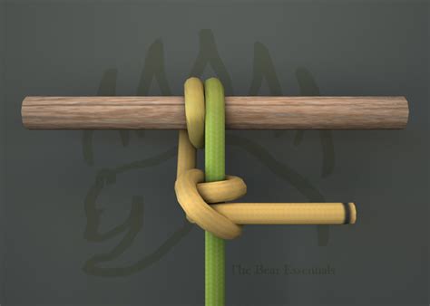 How To Tie The Round Turn And Two Half Hitches The Bear Essentials Outdoors Co