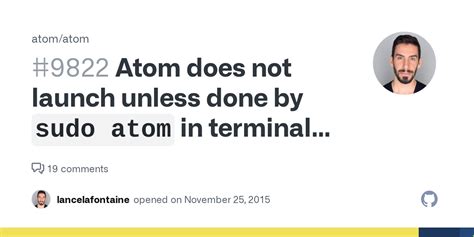 Atom Does Not Launch Unless Done By `sudo Atom` In Terminal Ubuntu 1404 · Issue 9822 · Atom