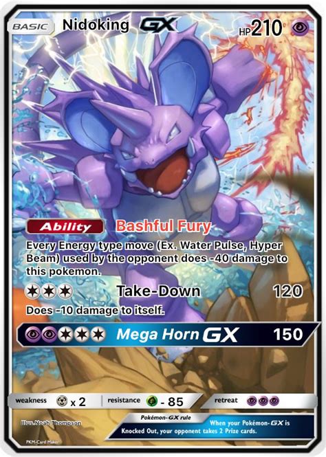 Nidoking Pokemon Card Transferred To Pokemon Card