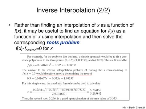 ppt polynomial interpolation powerpoint presentation free download