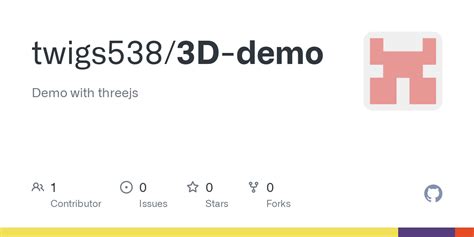 Github Twigs5383d Demo Demo With Threejs