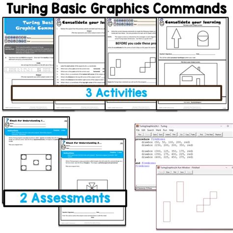 Turing Basic Graphic Commands Editable Activities And Assessments