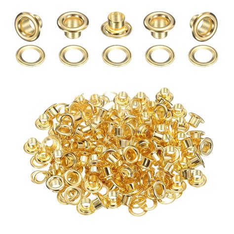 Uxcell 50set Grommets Eyelets 45mm 16 Inch Brass Eyelets Kit With