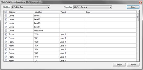 Webtma Revit Interface Tma Systems Webtma Revit Interface Tma Systems