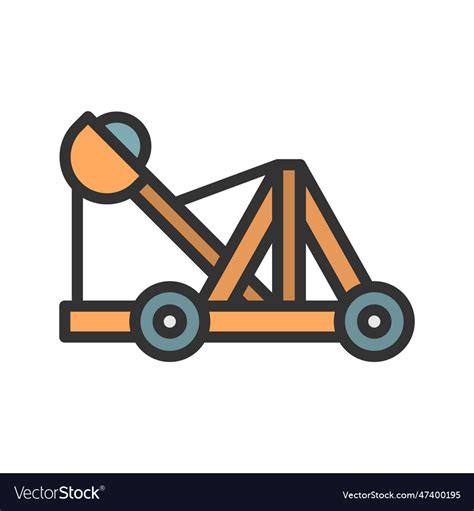 Catapult Icon Image Royalty Free Vector Image Vectorstock
