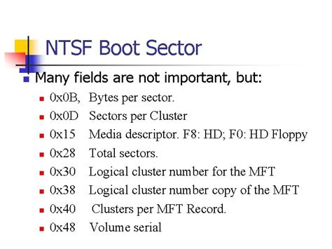 Computer Forensics NTFS File System MBR And GPT
