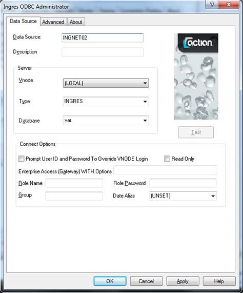 Ingres 110 Odbc User Authentication
