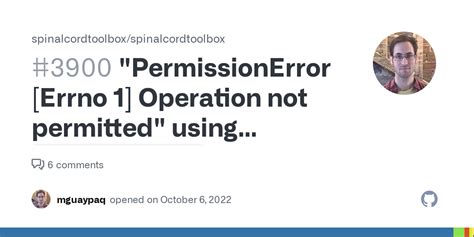 permission error on windows · issue 3900 · spinalcordtoolbox