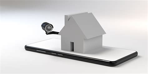 스마트 폰 홈 비디오 감시 개념 3d 일러스트레이션 기치 공간을 복사합니다 앱 0명에 대한 스톡 사진 및 기타 이미지 0명 3차원 형태 Brand Name Smart