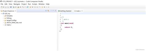 Ccs一个典型的工程项目都包含哪些文件 Ccs80 Tms32028335新建工程、导入工程以及led实验程序烧录flash 赛派号