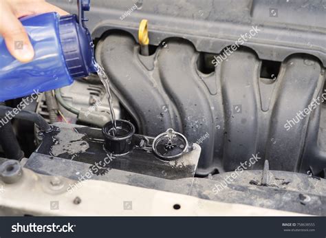 Coolant Checkup Automobile Dirty Engine Stock Photo Shutterstock