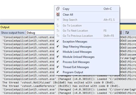 C Disable Traces In Debug Mode Visual Studio 2013 Stack Overflow
