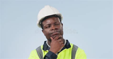 Engineer Man And Thinking Outdoor In City At Night With A Solution