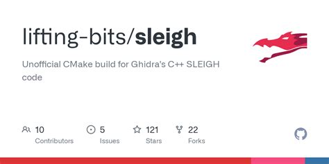 GitHub Lifting Bits Sleigh Unofficial CMake Build For Ghidra S C SLEIGH Code