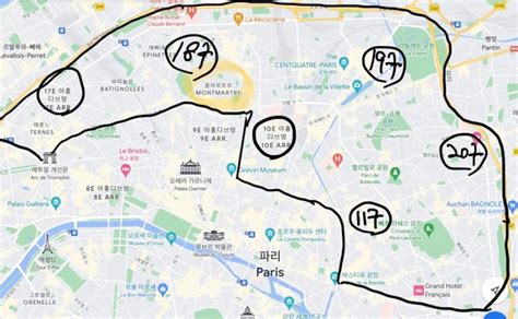 [여행] 파리 숙소 위치 추천 W 파리 구역 지도 구역별 특징 장단점 비교 네이버 블로그