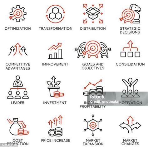 위기 관리 및 통합과 관련된 선형 아이콘의 벡터 집합입니다 모노 라인 픽토그램 및 인포그래픽 디자인 요소 아이콘에 대한 스톡 벡터 아트 및 기타 이미지 Istock
