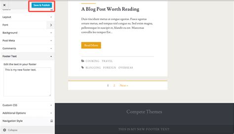 How To Change The Footer Text Support Center