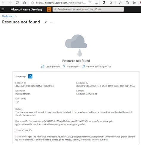 Unable To Create A Support Request For Arc Postgres Hyperscale · Issue 14350 · Microsoft
