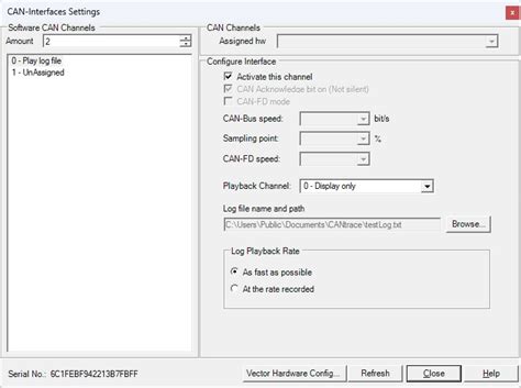 Play Log File Settings Tk Engineering Oy
