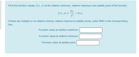 solved find the function values f x y at the relative