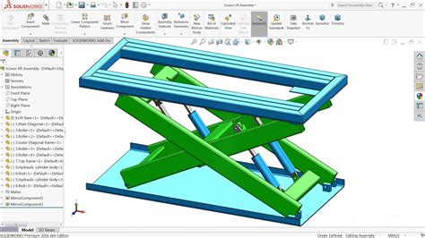 Solidworks Tutorial Design And Assembly Scissor Lift In Solidworks