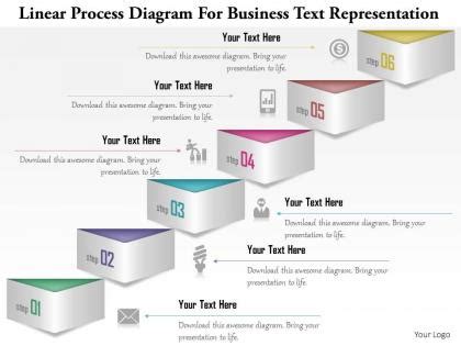Linear Process Diagrams Slide Team