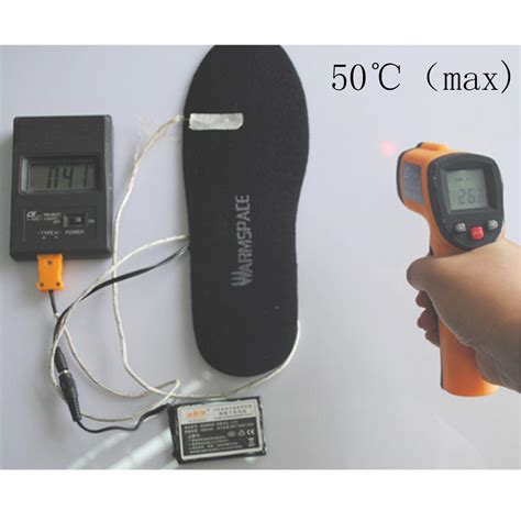Перезаряжаемая батарея стельки с электрическим подогревом вставки для ног подогреватель для