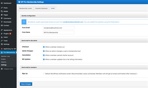 Email Options WordPress Download Manager