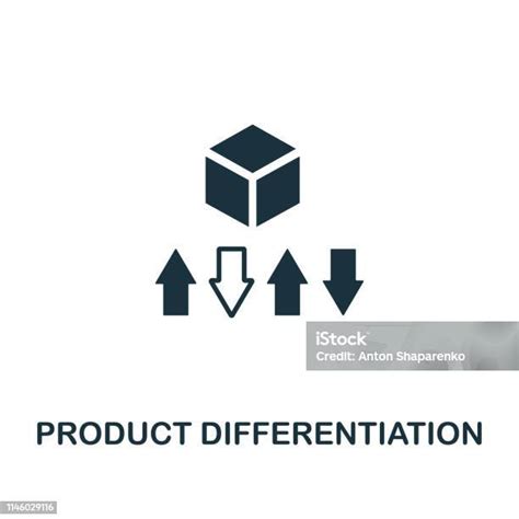 제품 차별화 아이콘입니다 콘텐츠 아이콘 컬렉션에서 크리에이 티브 요소 디자인입니다 웹 디자인 애플 리 케이 션 소프트웨어 인쇄 사용에 대 한 픽셀 완벽 한 제품 차별화