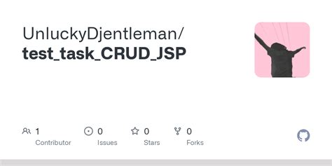 Github Unluckydjentlemantesttaskcrudjsp