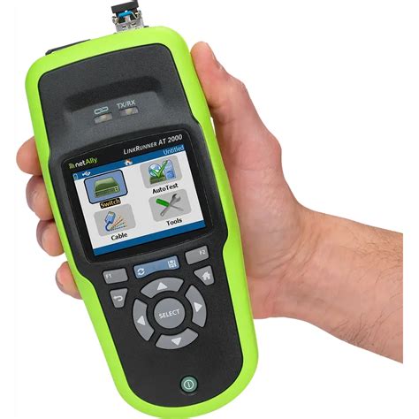 Netally Linkrunner At 2000 Ethernet And Fiber Network Tester Poe Autotest Cable And Port Id