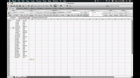 Simple Vlookup Excel Example Youtube