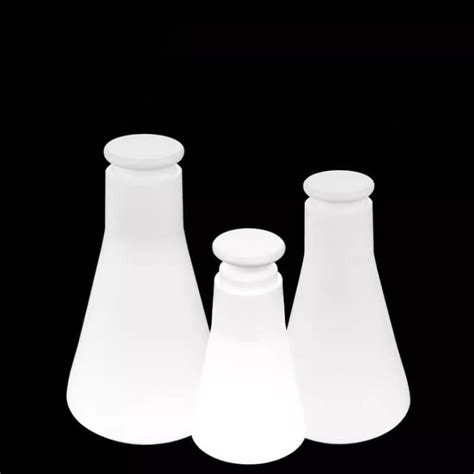 Custom Ptfe Teflon Parts Manufacturer F4 Conical Flask Triangular Flask 50 100 250ml Kintek