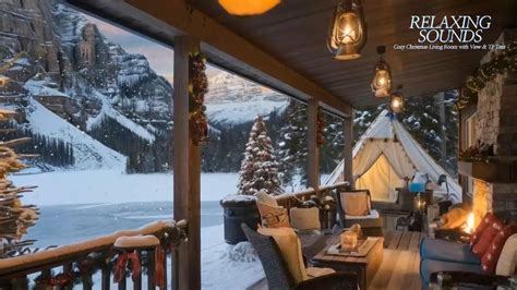 크리스마스가 다가오는 아늑한 겨울 오두막에서 느끼는 따뜻한 힐링시간 힐링 일상 자연 Youtube