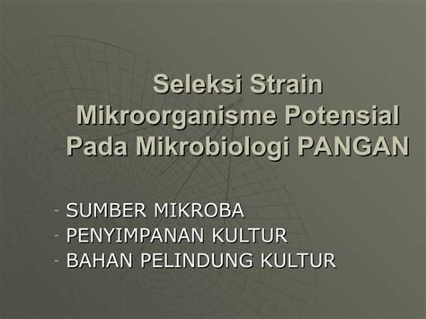 Industrial Fermentation Microorganismppt