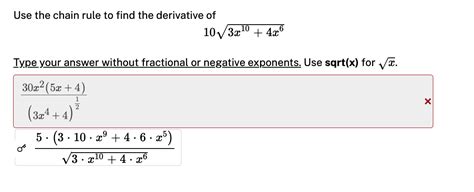 Solved Use The Chain Rule To Find The Derivative Of