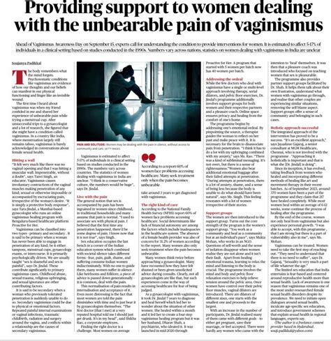 soujanya padikkal on linkedin a condition unheard by many vaginismus