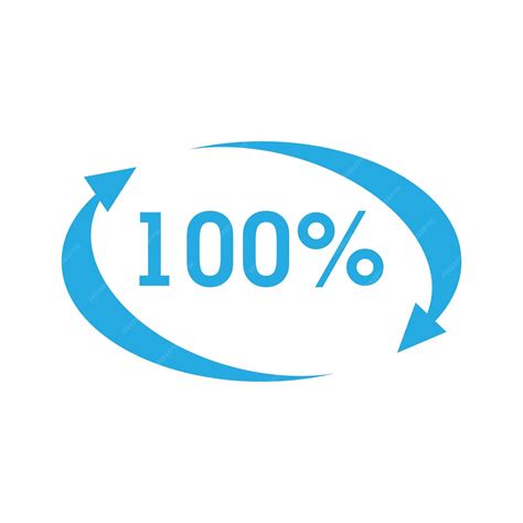 Premium Vector 100 Percent Icon Vector Illustration Design Template