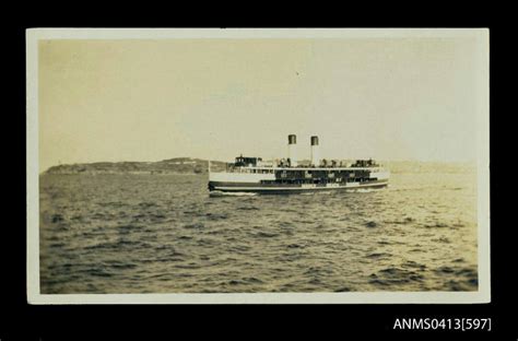 Passenger Ferry Curl Curl In Sydney Harbour February 1934 Works Amuseum