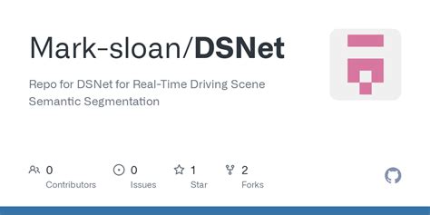 GitHub Mark Sloan DSNet Repo For DSNet For Real Time Driving Scene Semantic Segmentation